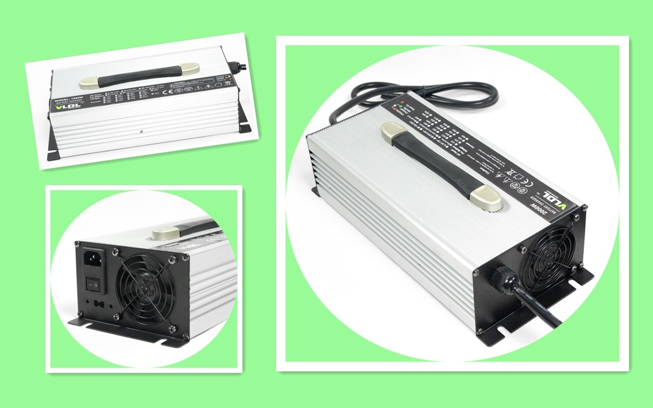 25 Amps 1500 Watts Lithium Battery Charger , 48 Volts Smart Li Charger ...