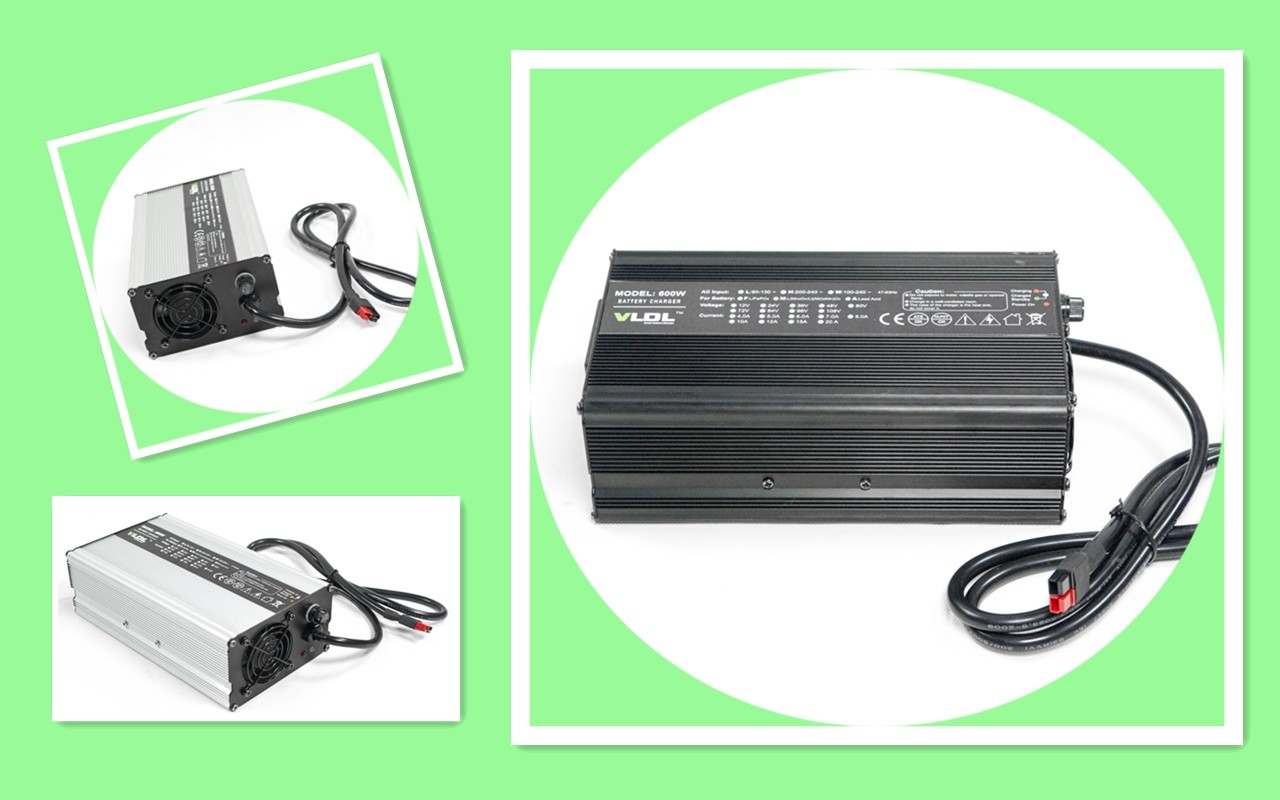 Lightweight 24V 15A Lithium Battery Charger Input 110 To 230Vac / Li ...
