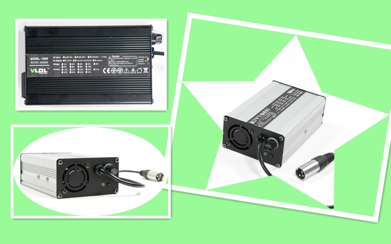 Portable Sealed Lead Acid Battery Charger , 12V 14.4V 14.7V 4A ...