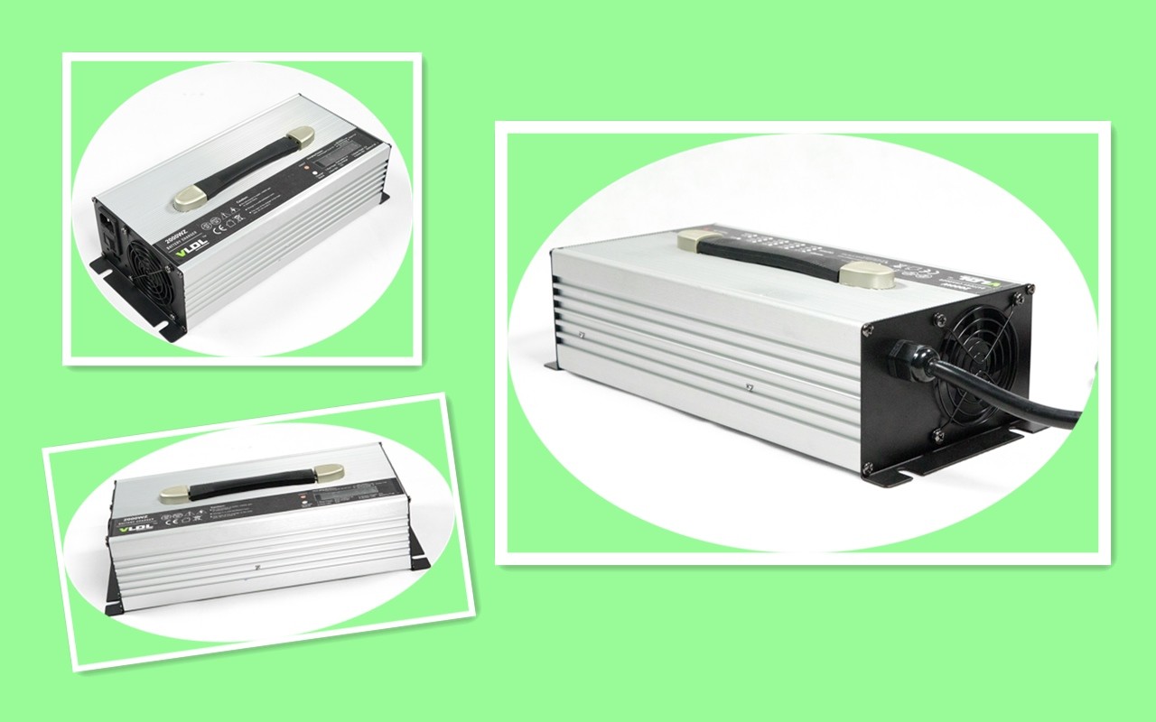Small Size 50A 24V Smart Battery Charger With SMPS Technology Fast Charging